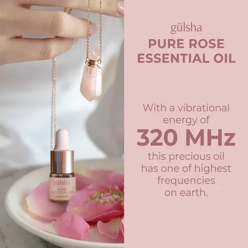 GULSHA 100% Pure Rose Essential Oil - None