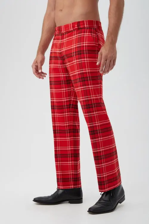 Mr Turk Dirk Plaid Trousers