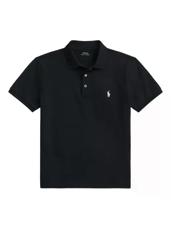 Polo Ralph Lauren Embroidered Logo Polo Shirt - Black