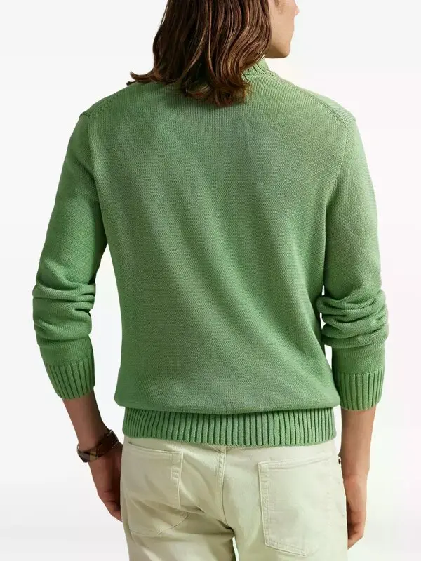 Polo Ralph Lauren Half-zip Cotton Sweater - Green