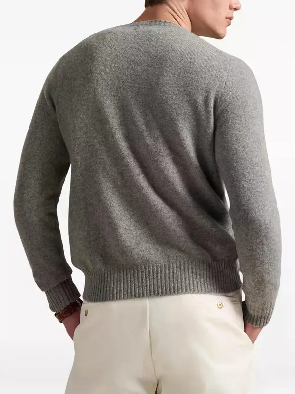 Polo Ralph Lauren Long-sleeved Sweater With Logo Detail - Grey