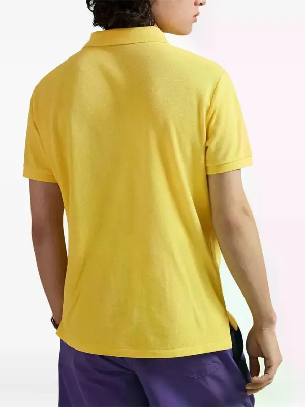 Polo Ralph Lauren Ribbed Polo Shirt - Yellow