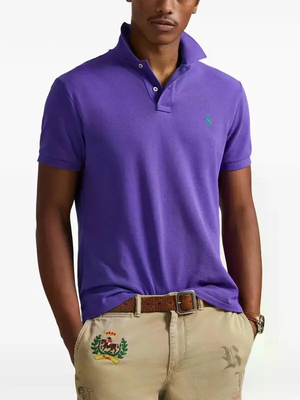 Polo Ralph Lauren Ribbed Polo Shirt - Purple