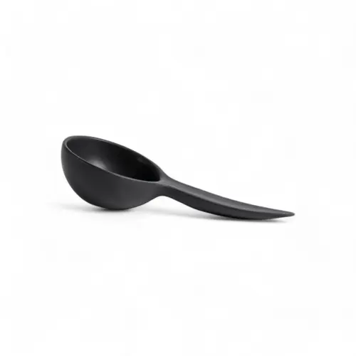 GHARYAN STONEWARE Stoneware Bowl Spoon Shape | Dadasiset Of 4 - Black
