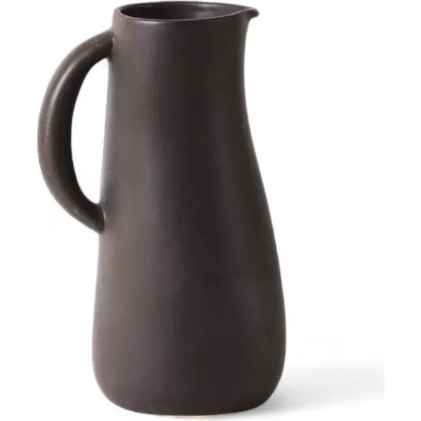 GHARYAN STONEWARE Stoneware Jug Dadasi 50 Oz - Black
