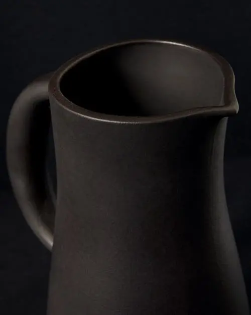 GHARYAN STONEWARE Stoneware Jug Dadasi 50 Oz - Black