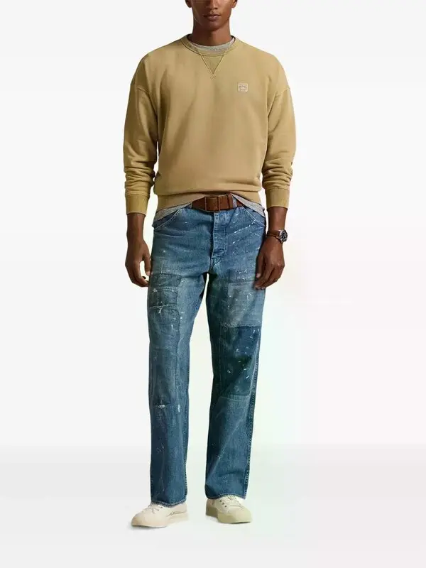 Polo Ralph Lauren Crew-neck Long-sleeve Sweatshirt - Brown