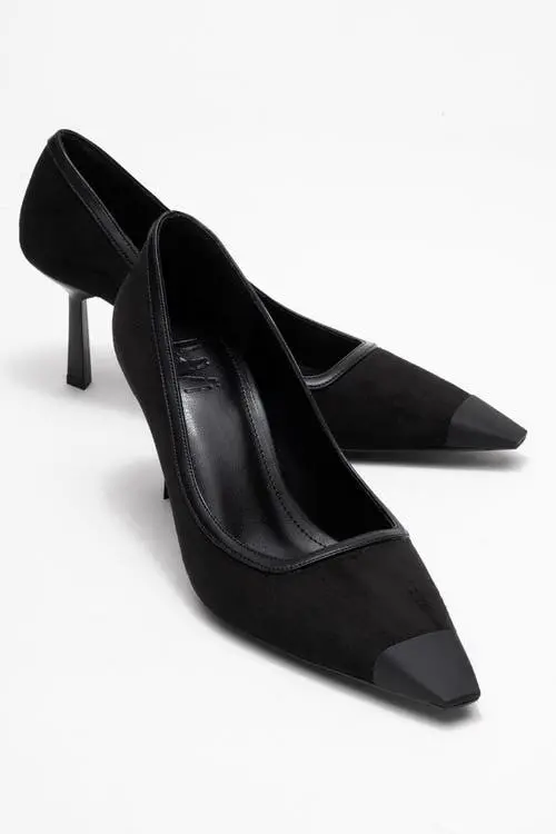 PROLOGUE SHOES Rona Pointed-toe Pumps - Black Suede