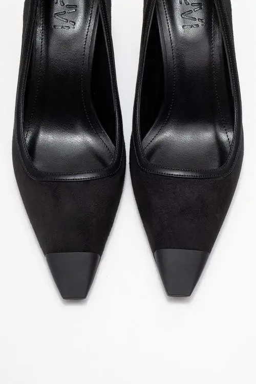 PROLOGUE SHOES Rona Pointed-toe Pumps - Black Suede