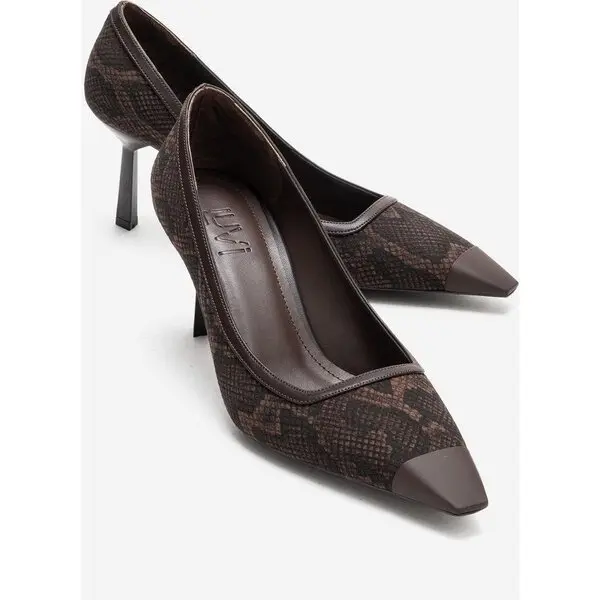 PROLOGUE SHOES Rona Pointed-toe Pumps - Snake Printed