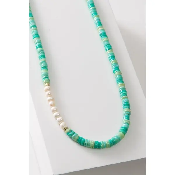 NOONDAY COLLECTION Sea Pearl Necklace - Turquoise