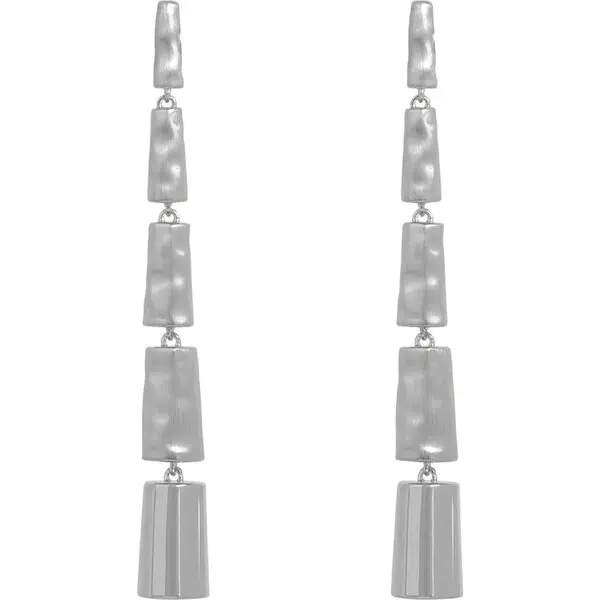 DEAN DAVIDSON Nairobi Statement Drop Earrings - Silver