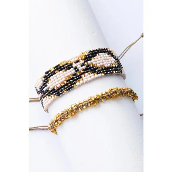 NOONDAY COLLECTION Serpiente Bracelet Set - Brown