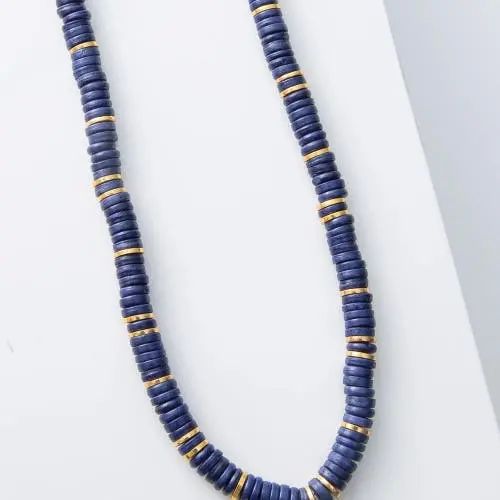 NOONDAY COLLECTION Heishi Necklace - Deep Indigo