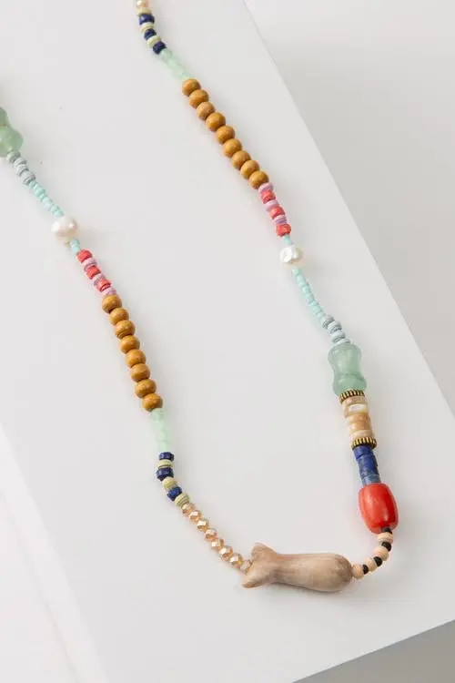 NOONDAY COLLECTION Surf Side Beaded Necklace - Multi