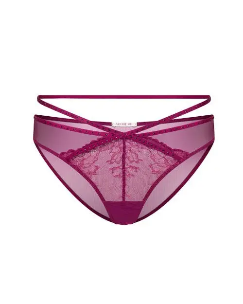 ADORE ME Lyra Brazilian Panties - Dark Purple