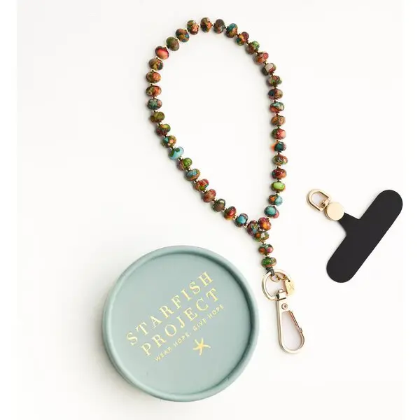 STARFISH PROJECT Sedona Emperor Stone Beaded Phone Wrist Strap - Multi