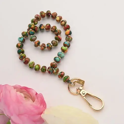 STARFISH PROJECT Sedona Emperor Stone Beaded Phone Wrist Strap
