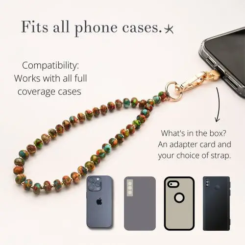 STARFISH PROJECT Sedona Emperor Stone Beaded Phone Wrist Strap