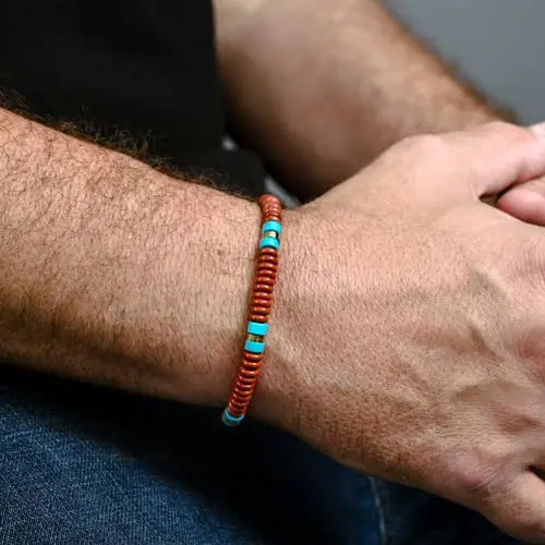 STARFISH PROJECT Nomadic Turquoise & Jasper Rope Beaded Bracelet