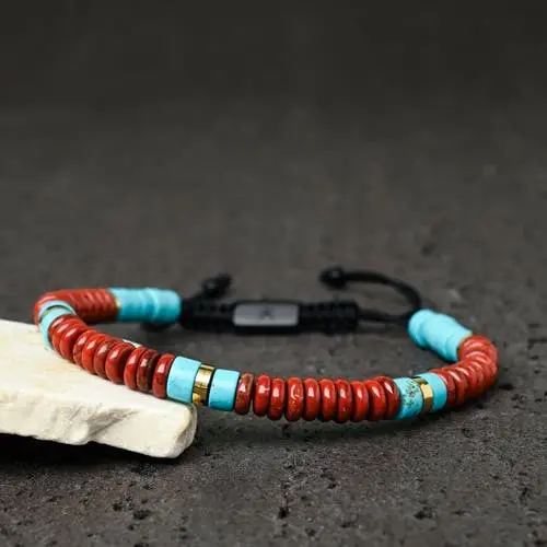 STARFISH PROJECT Nomadic Turquoise & Jasper Rope Beaded Bracelet