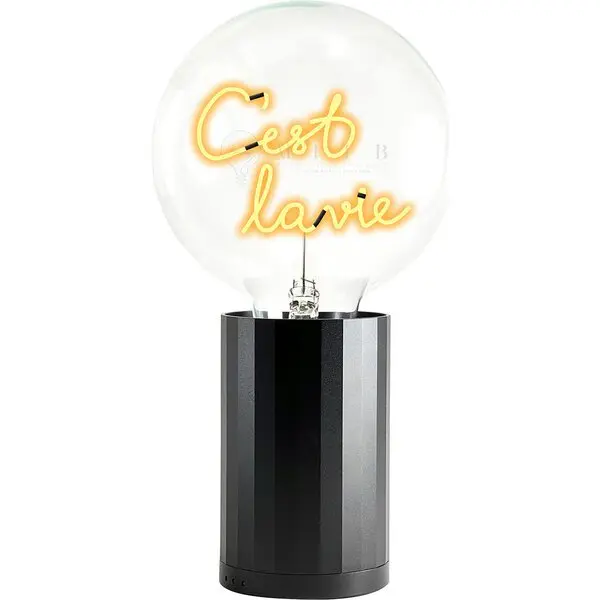 MITB Cest Lavie Portable Table Lamp - Black