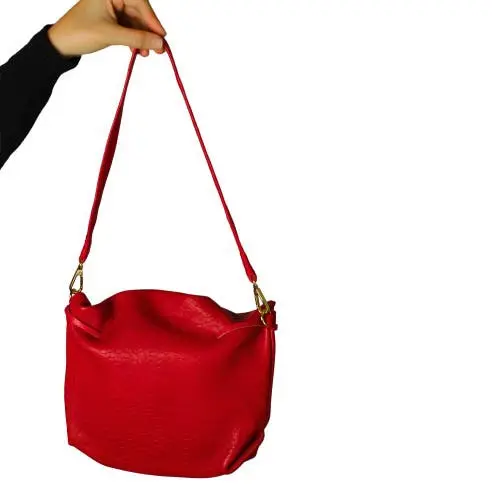 Carlos Falchi Medium Butterfly Lambskin Bag - Red