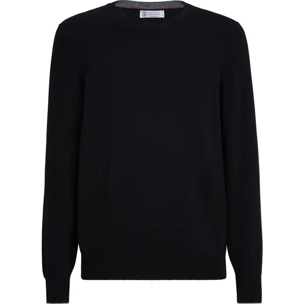 Brunello Cucinelli Cashmere Crewneck Sweater - Black
