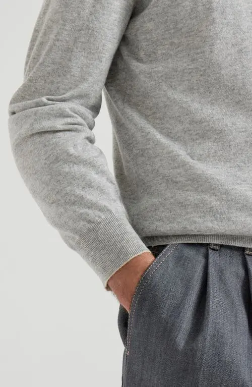 Brunello Cucinelli Cashmere Crewneck Sweater - Pebble