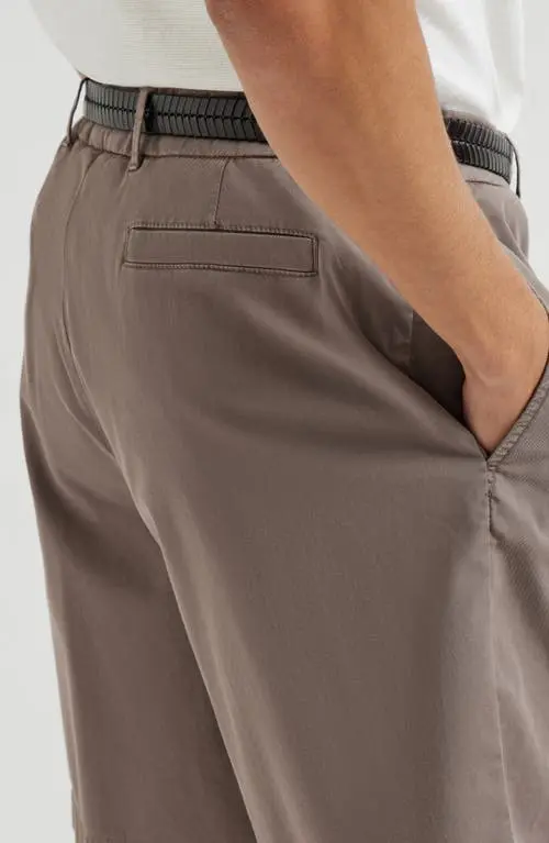 Brunello Cucinelli Garment-dyed Bermuda Shorts - Hazelnut