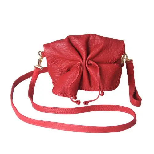 Carlos Falchi Mini Butterfly Lambskin Bag - Red