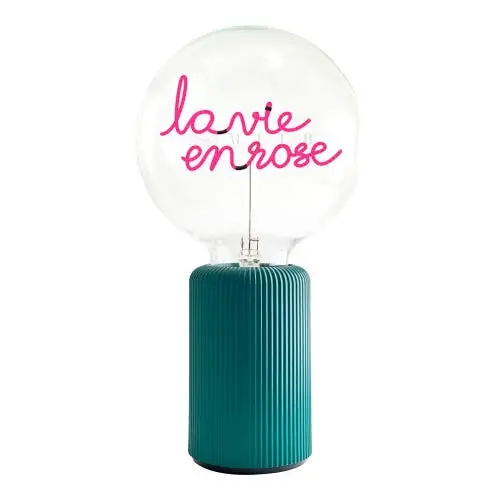 MITB La Vie En Rose Portable Table Lamp - Emerald