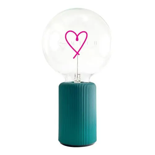 MITB Heart Portable Table Lamp - Emerald
