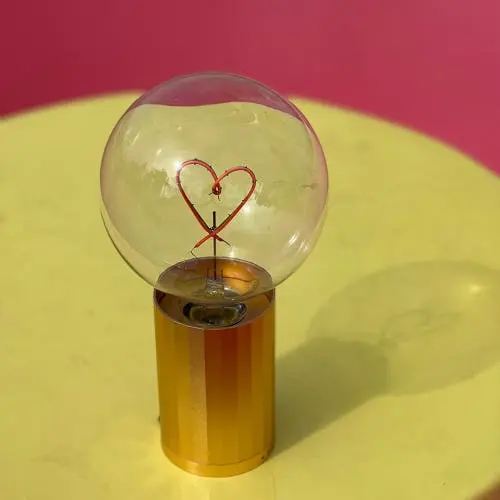 MITB Heart Portable Table Lamp - Gold