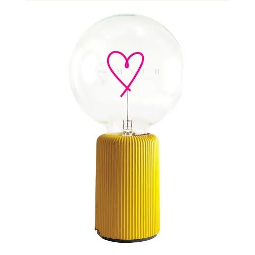 MITB Heart Portable Table Lamp - Yellow