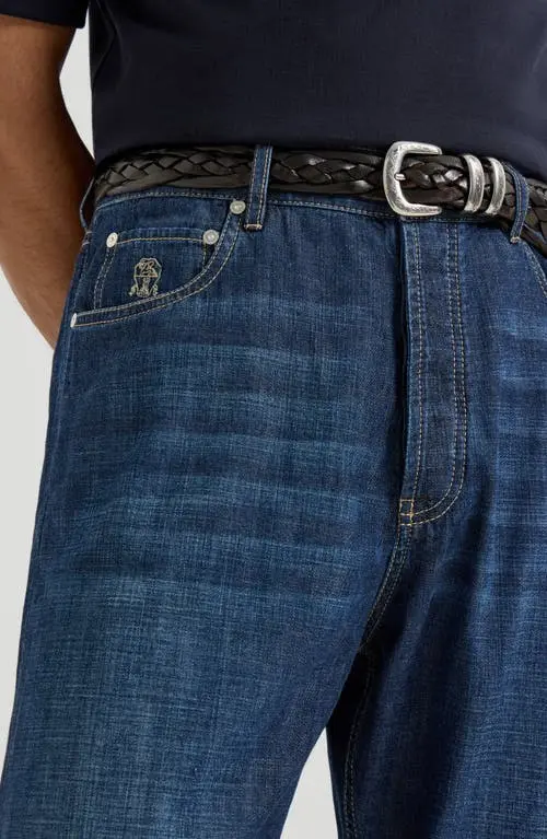 Brunello Cucinelli Iconic Fit Five-pocket Trousers - Dark Denim