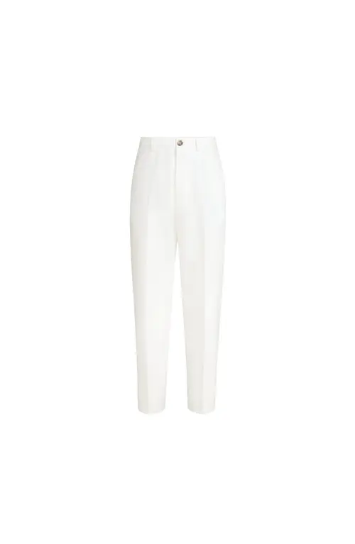 Brunello Cucinelli Panama Trousers - Snow