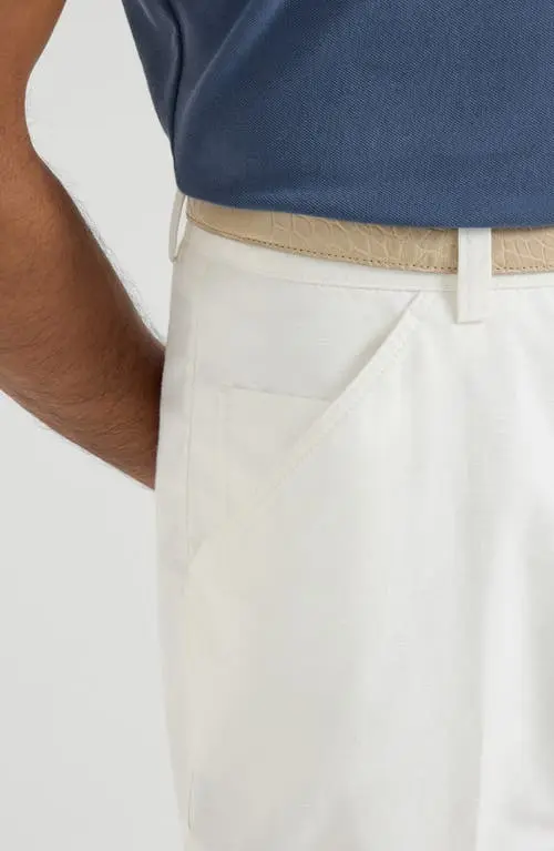 Brunello Cucinelli Panama Trousers - Snow