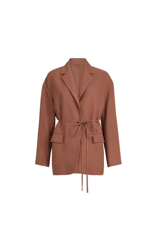 Brunello Cucinelli Fluid Twill Blazer - Orange
