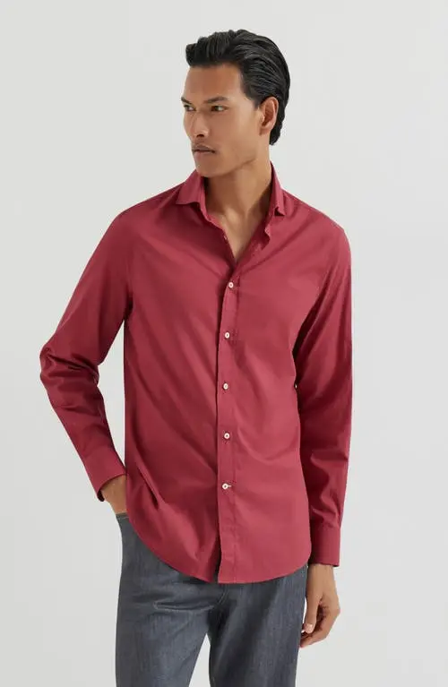 Brunello Cucinelli Muslin Shirt - Cherry