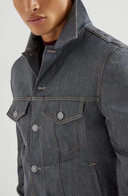 Brunello Cucinelli Denim Four-pocket Jacket - Medium Grey