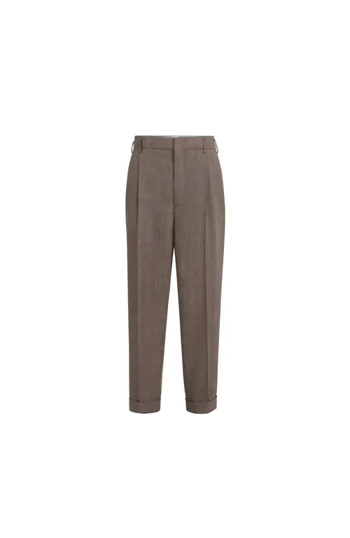 Brunello Cucinelli Chevron Trousers - Hazelnut