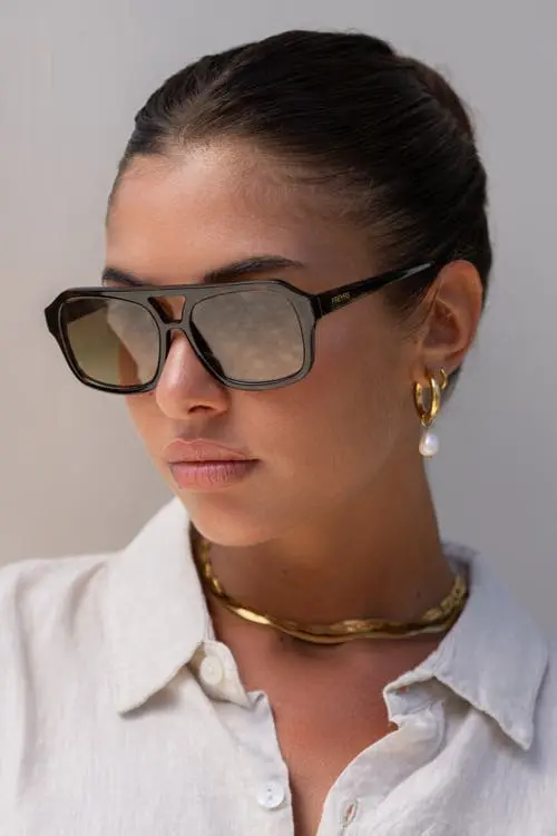 FREYRS EYEWEAR Havana Aviator Sunglasses - Dark Tortoise