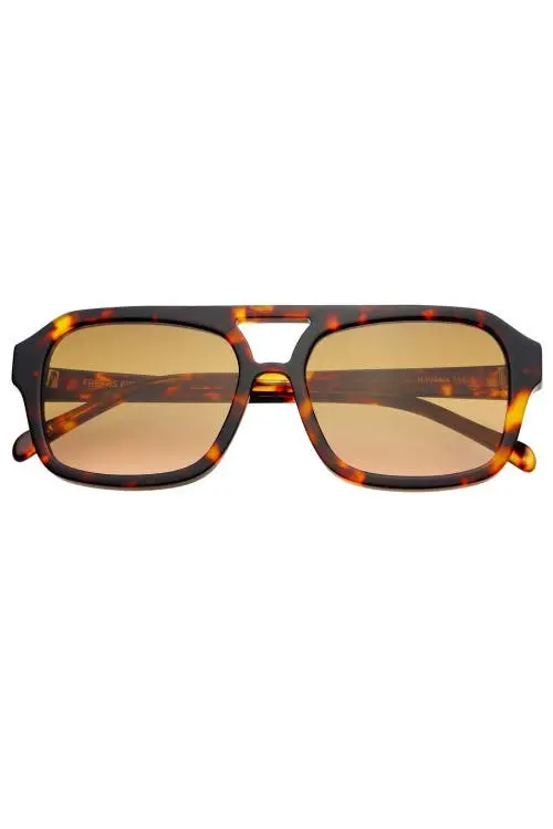 FREYRS EYEWEAR Havana Aviator Sunglasses - Tortoise/brown