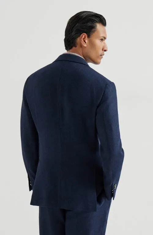Brunello Cucinelli Hopsack Deconstructed Blazer