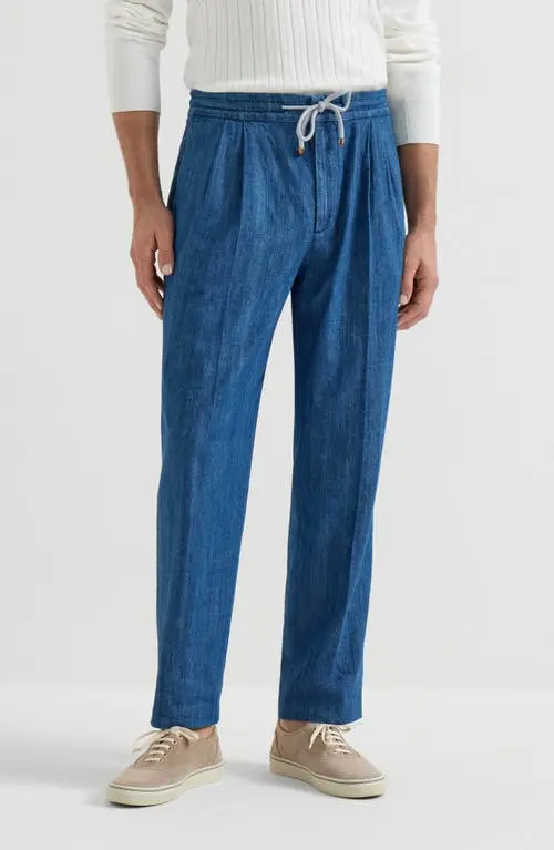 Brunello Cucinelli Lightweight Denim Trousers - Medium Denim
