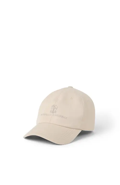 Brunello Cucinelli Baseball Cap With Logo - Beige