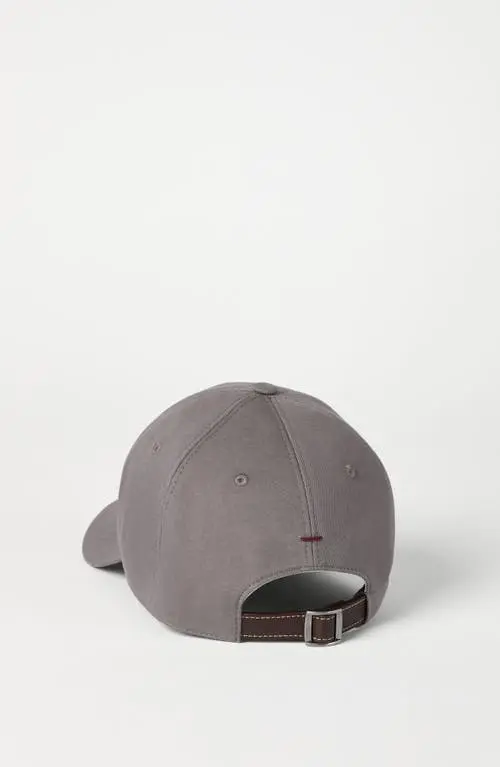 Brunello Cucinelli Baseball Cap With Logo - Brown