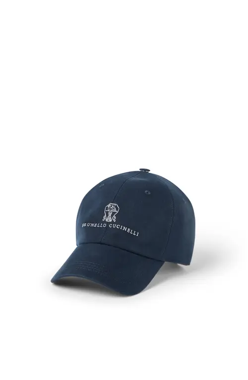 Brunello Cucinelli Baseball Cap With Logo - Navy Blue