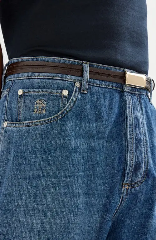 Brunello Cucinelli Lightweight Five-pocket Denim Trousers - Medium Denim